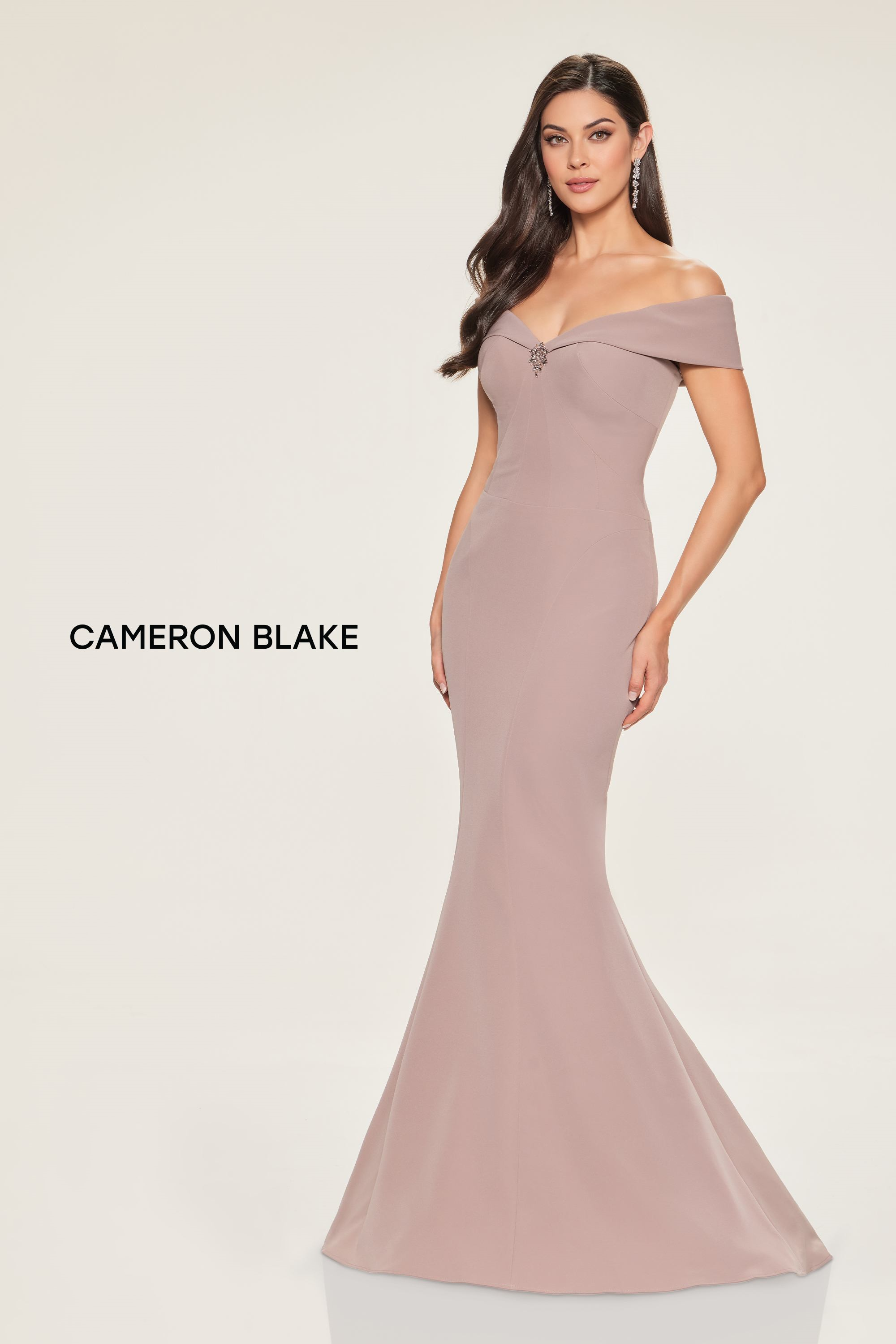 Cameron Blake CB212 Taffeta Long Dress with Grace – Mydressline