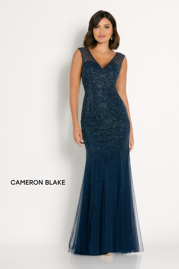 Cameron Blake CB754 Stone Accent Tulle Gown – Mydressline