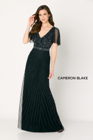 Cameron Blake CB785 A-Line Gown with Beading Detail – Mydressline