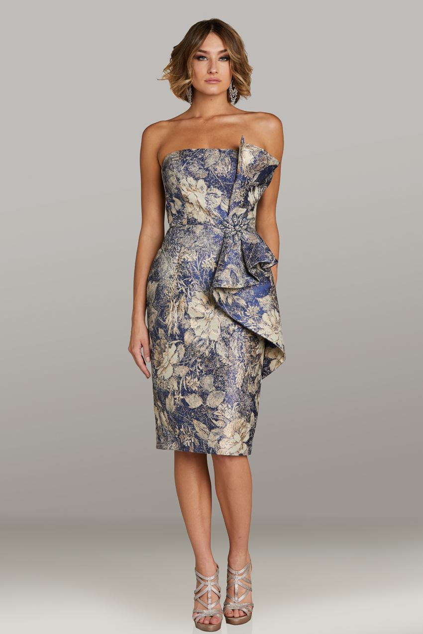 Feriani Couture 18409: Luxe Jacquard Cocktail Dress – Mydressline