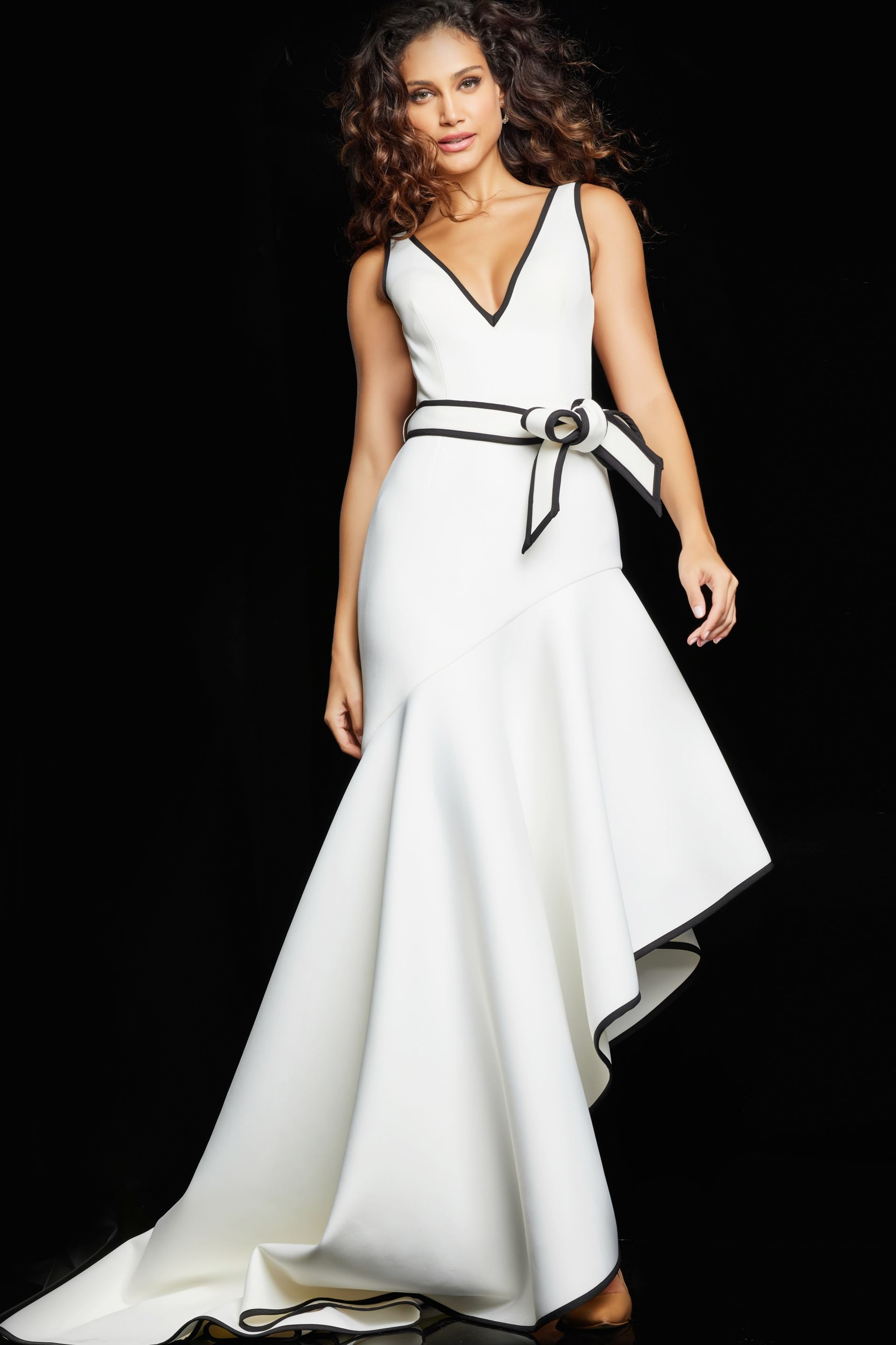Jovani 23762 Satin Fit & Flare Evening Gown – Mydressline