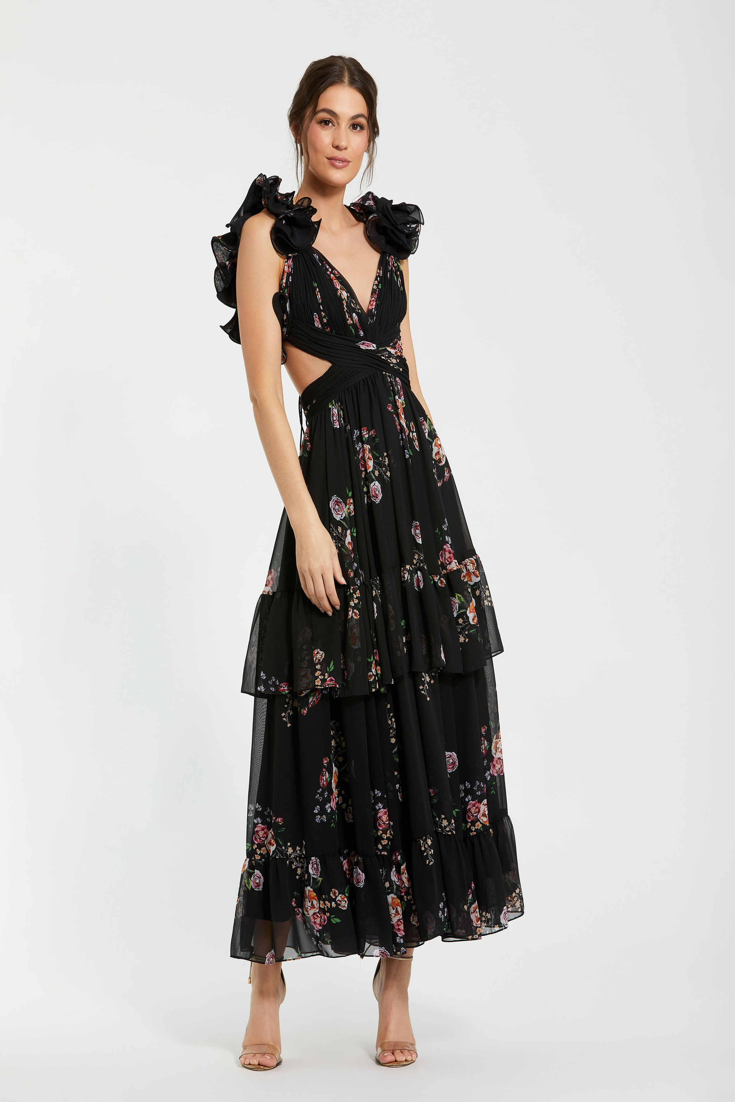 Mac Duggal 56054 Midi Dress with Corset Back – Mydressline