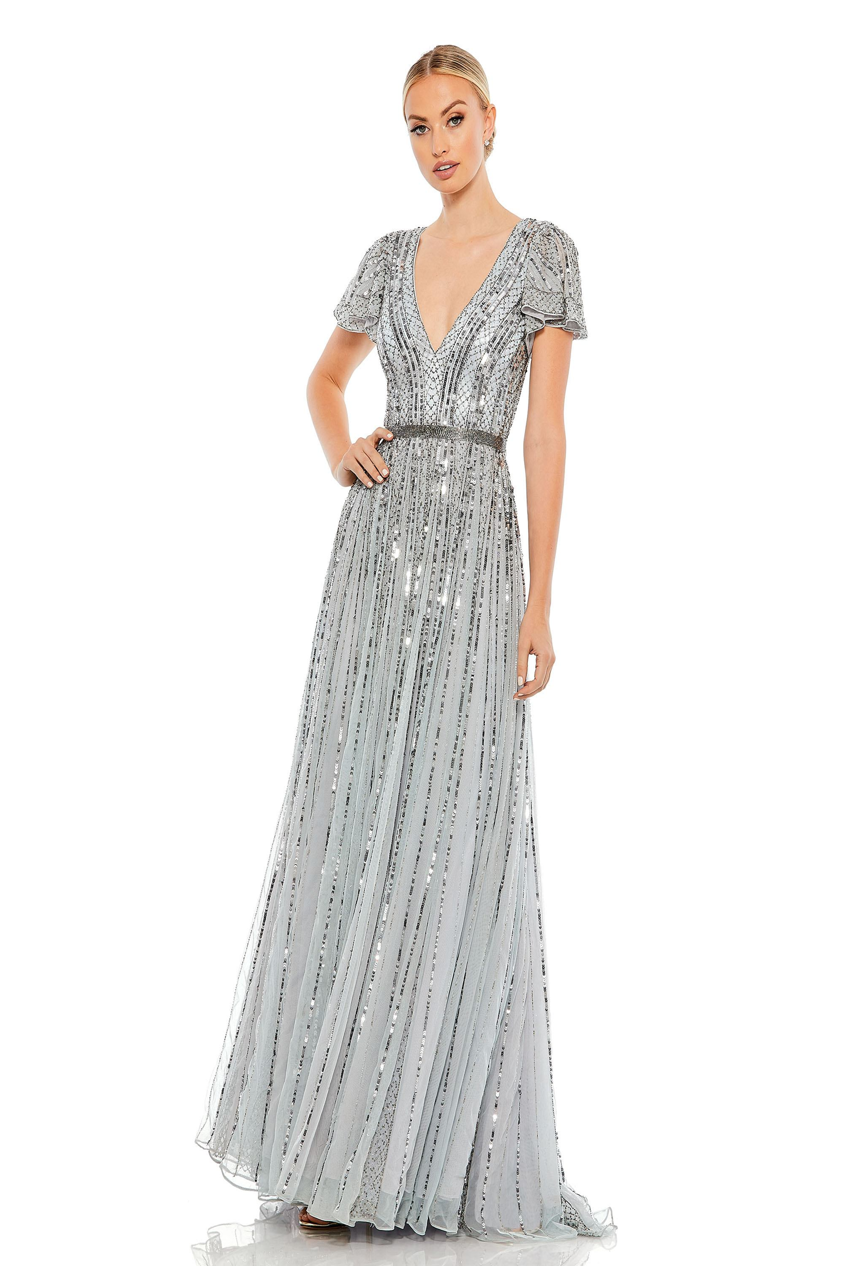 Mac Duggal 70108 Evening Gown - Beaded A-Line Elegance – Mydressline