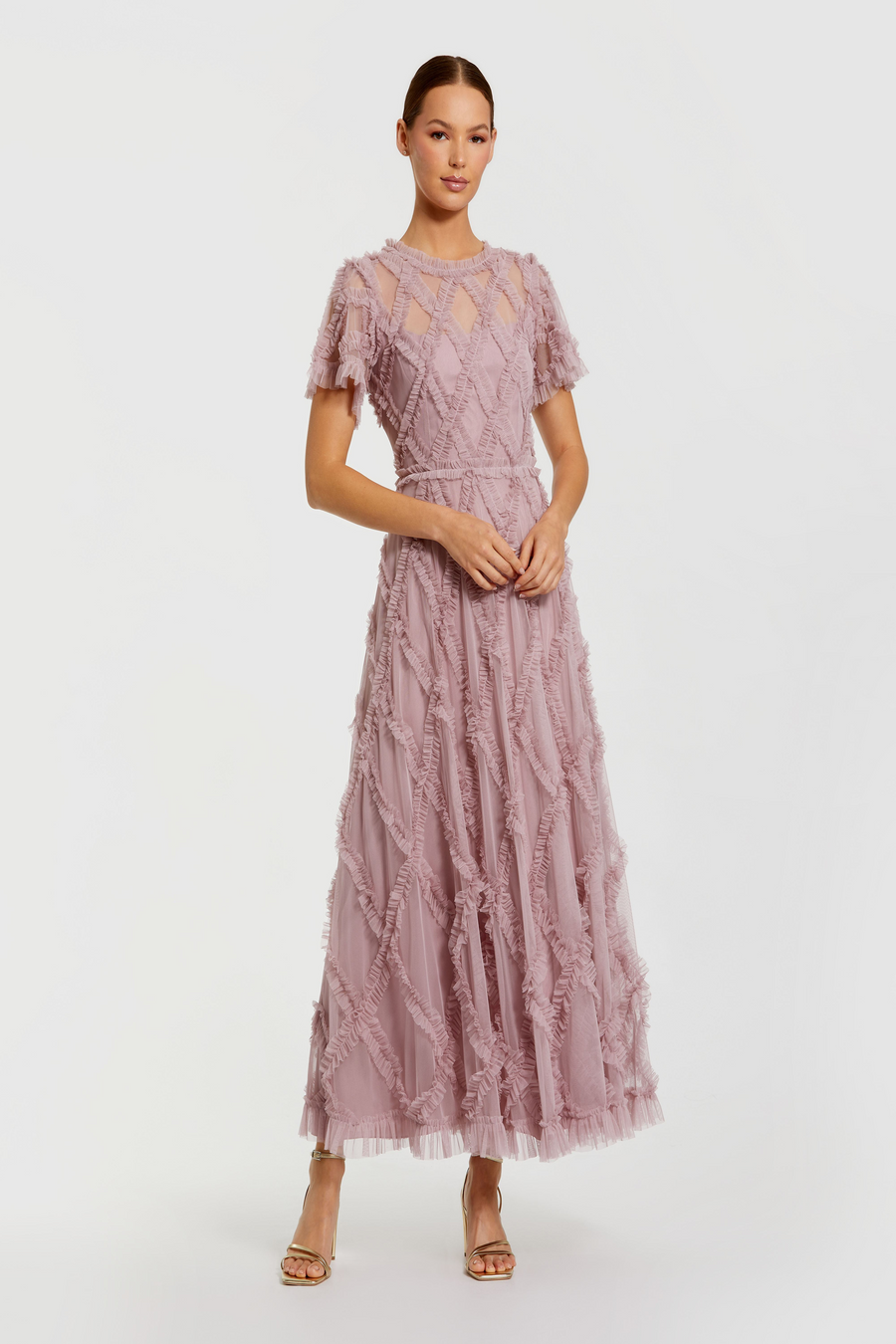 Mac Duggal 8278 Midi Dress in Luxurious Tulle – Mydressline