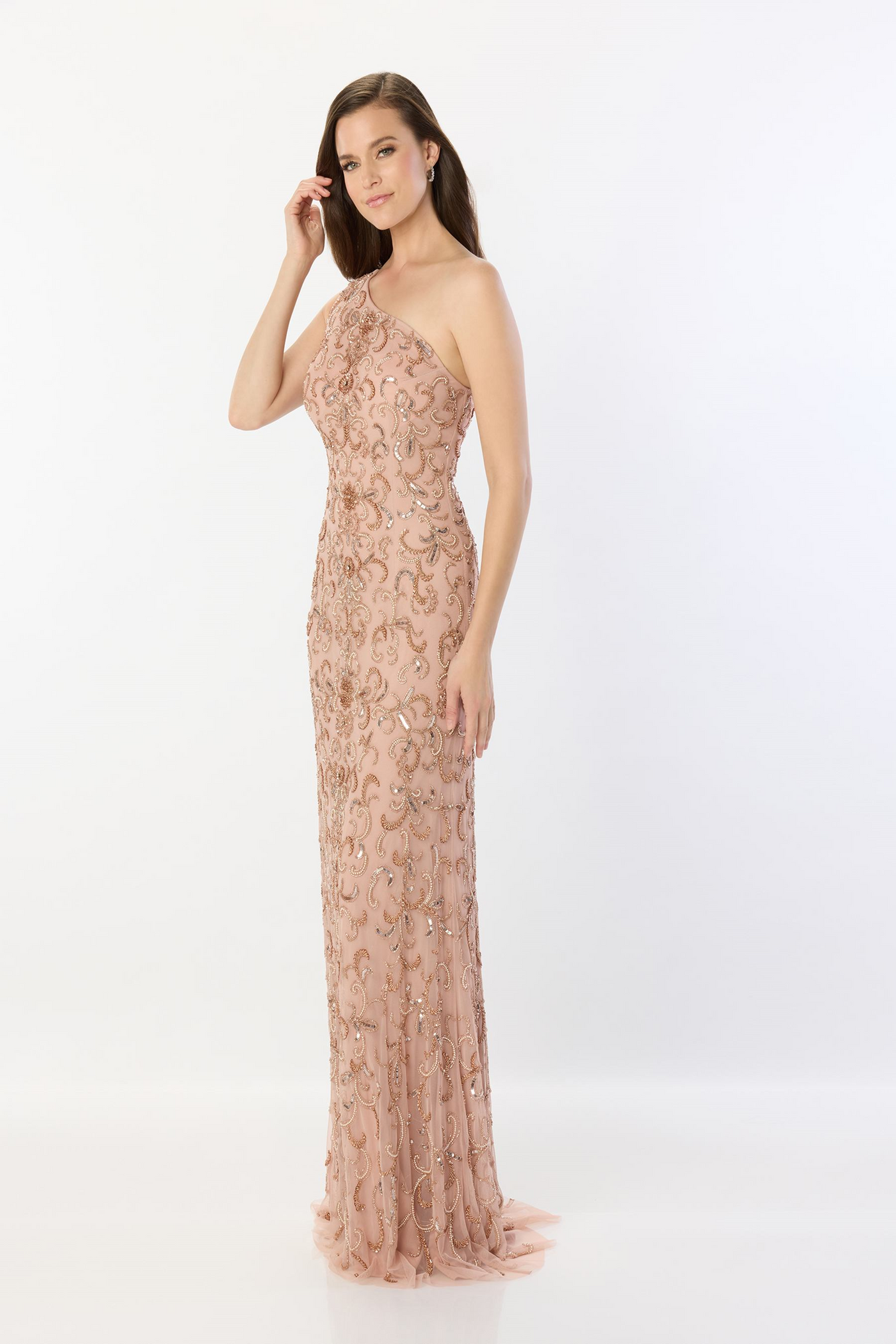 Mon Cheri Montage M2241 Beaded Sequin Tulle Dress – Mydressline