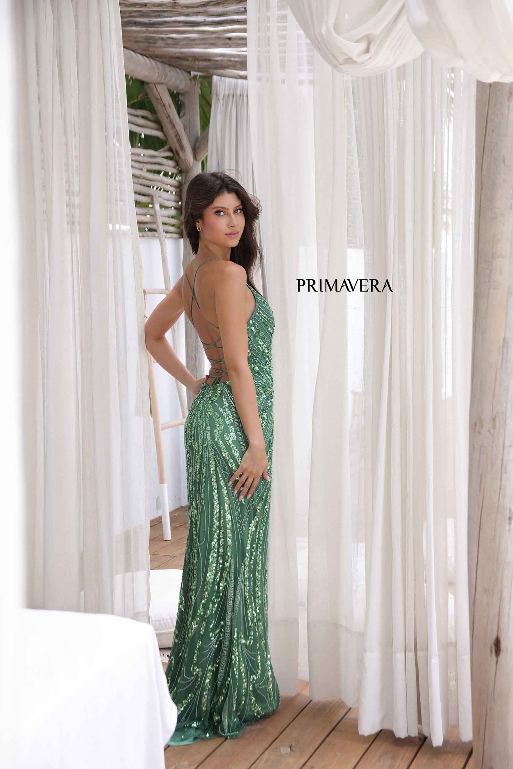 Primavera 3958 Beaded Evening Dress for Elegance and Grace – Mydressline