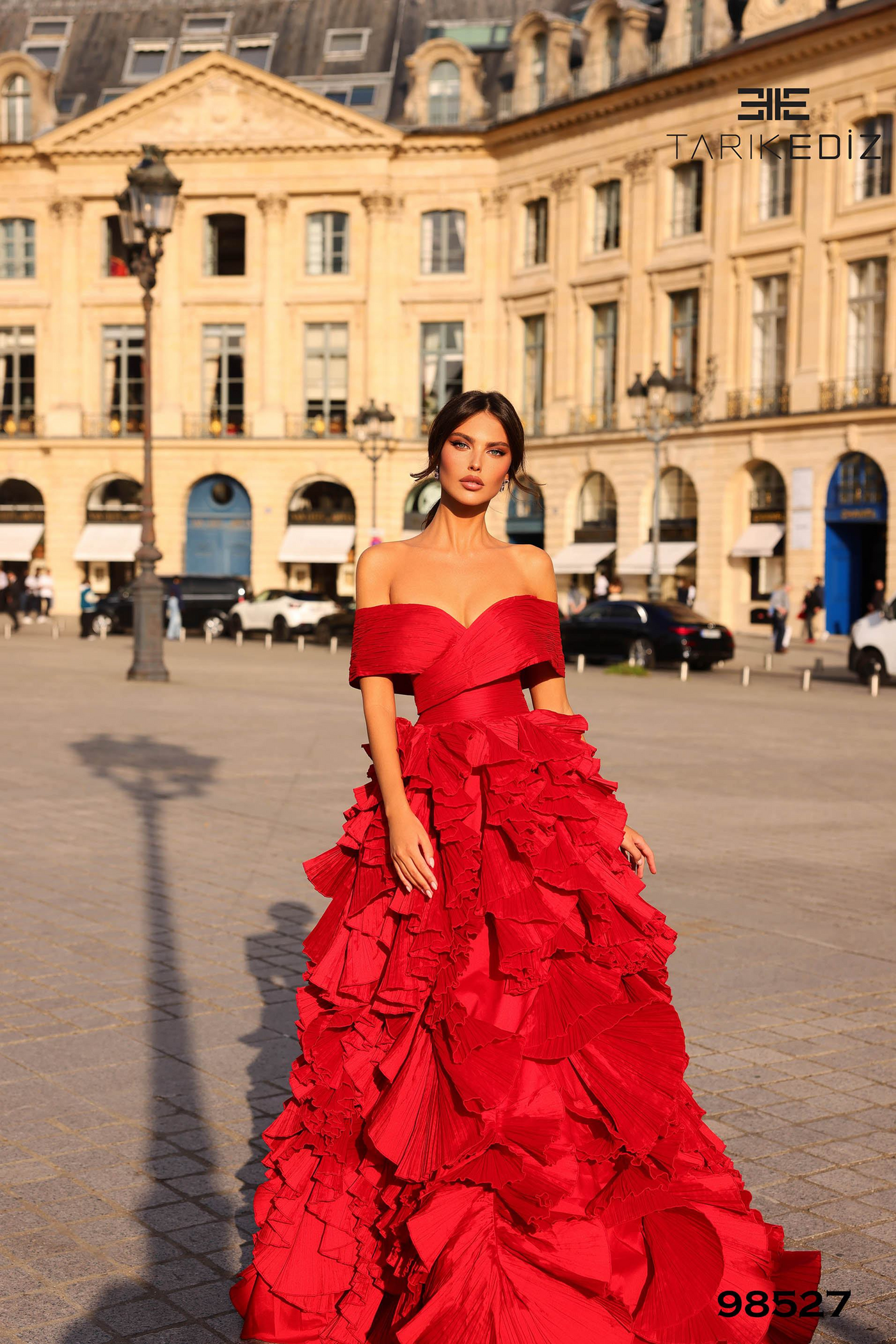 Tarik Ediz 98527 Tafetta Dress: Timeless Elegance & Captivating Details ...