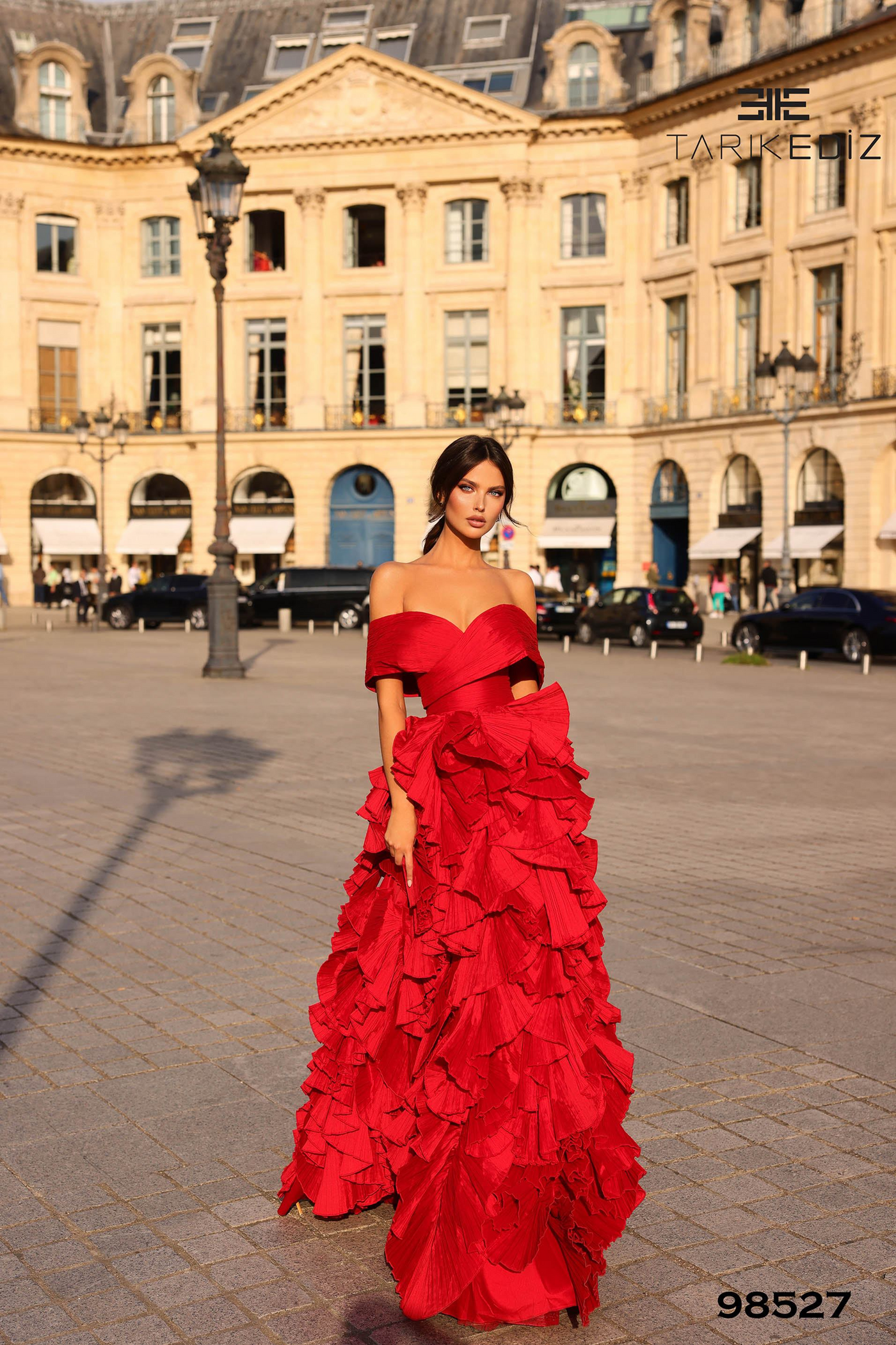 Tarik Ediz 98527 Tafetta Dress: Timeless Elegance & Captivating Details ...