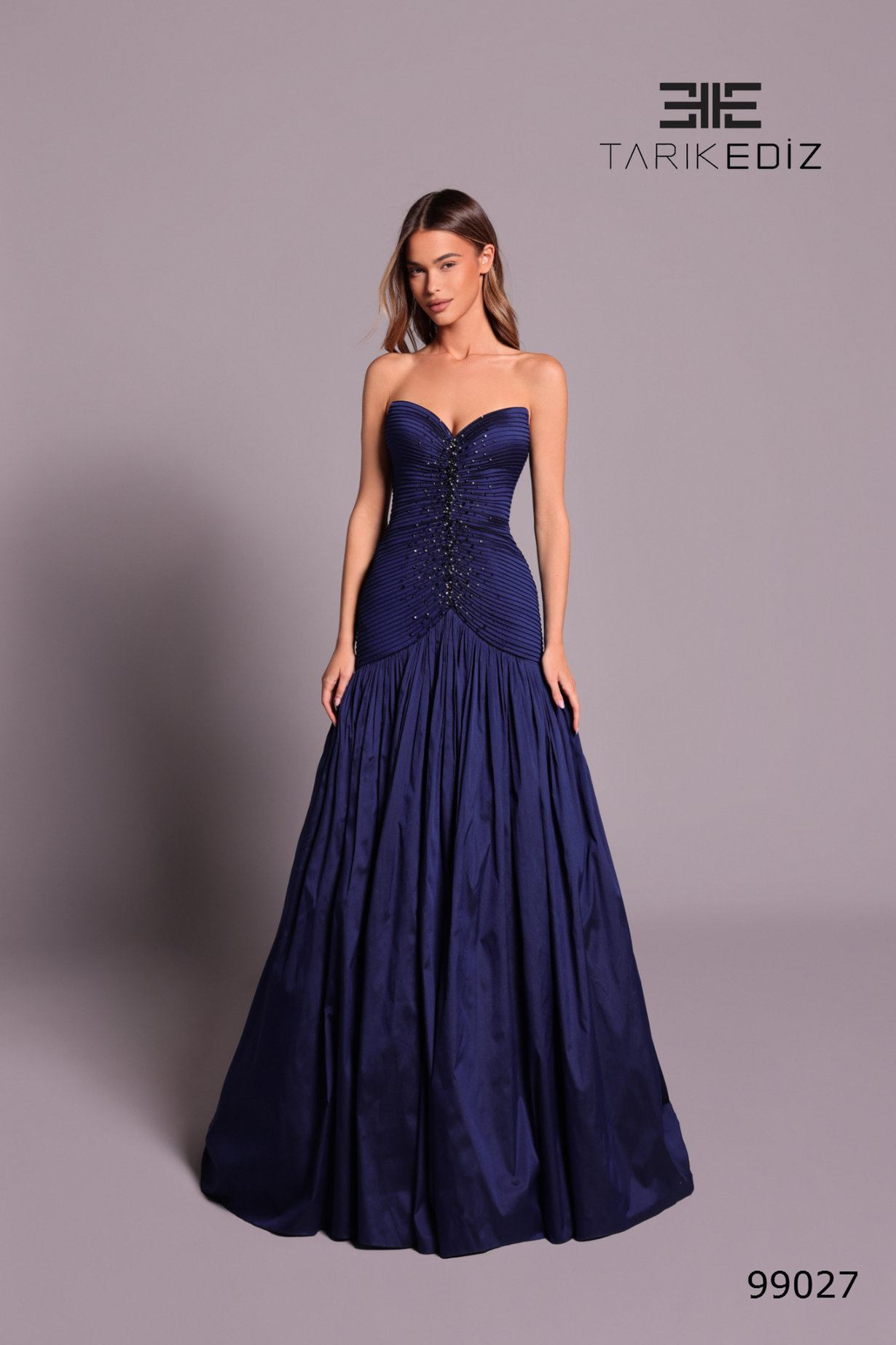 Tarik Ediz 99027: Luxe Fit & Flare Evening Dress – Mydressline