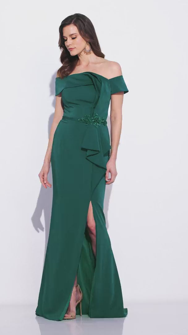 Exquisite Cameron Blake CB761 Crepe Gown for Timeless Elegance – Mydressline
