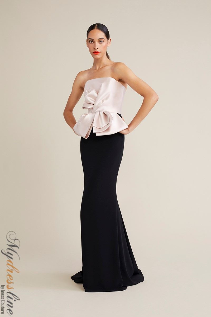 Audrey+Brooks 6201 Satin and Crepe Strapless Gown – Mydressline