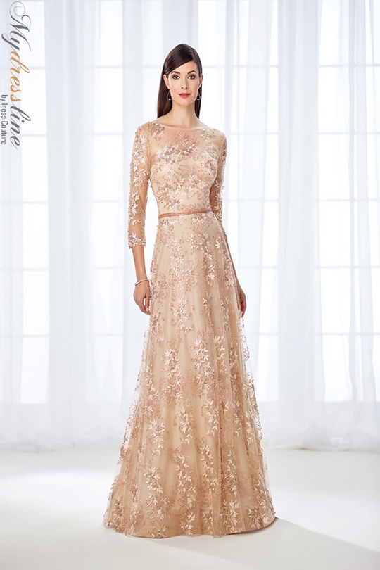 Cameron Blake 118682 Long Evening Dress with Lace – Mydressline