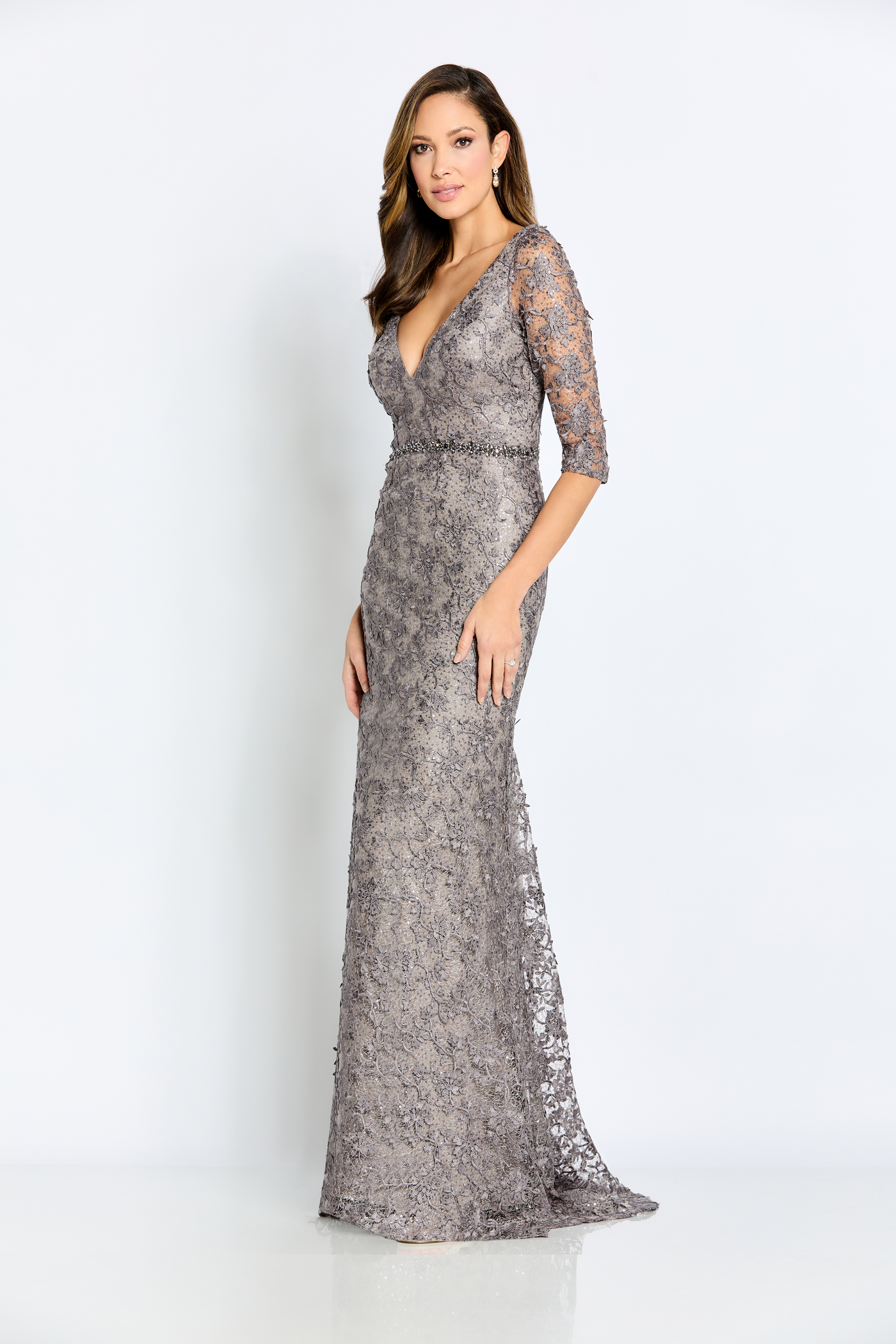Cameron Blake CB113 Lace Evening Dress for Special Occasions – Mydressline