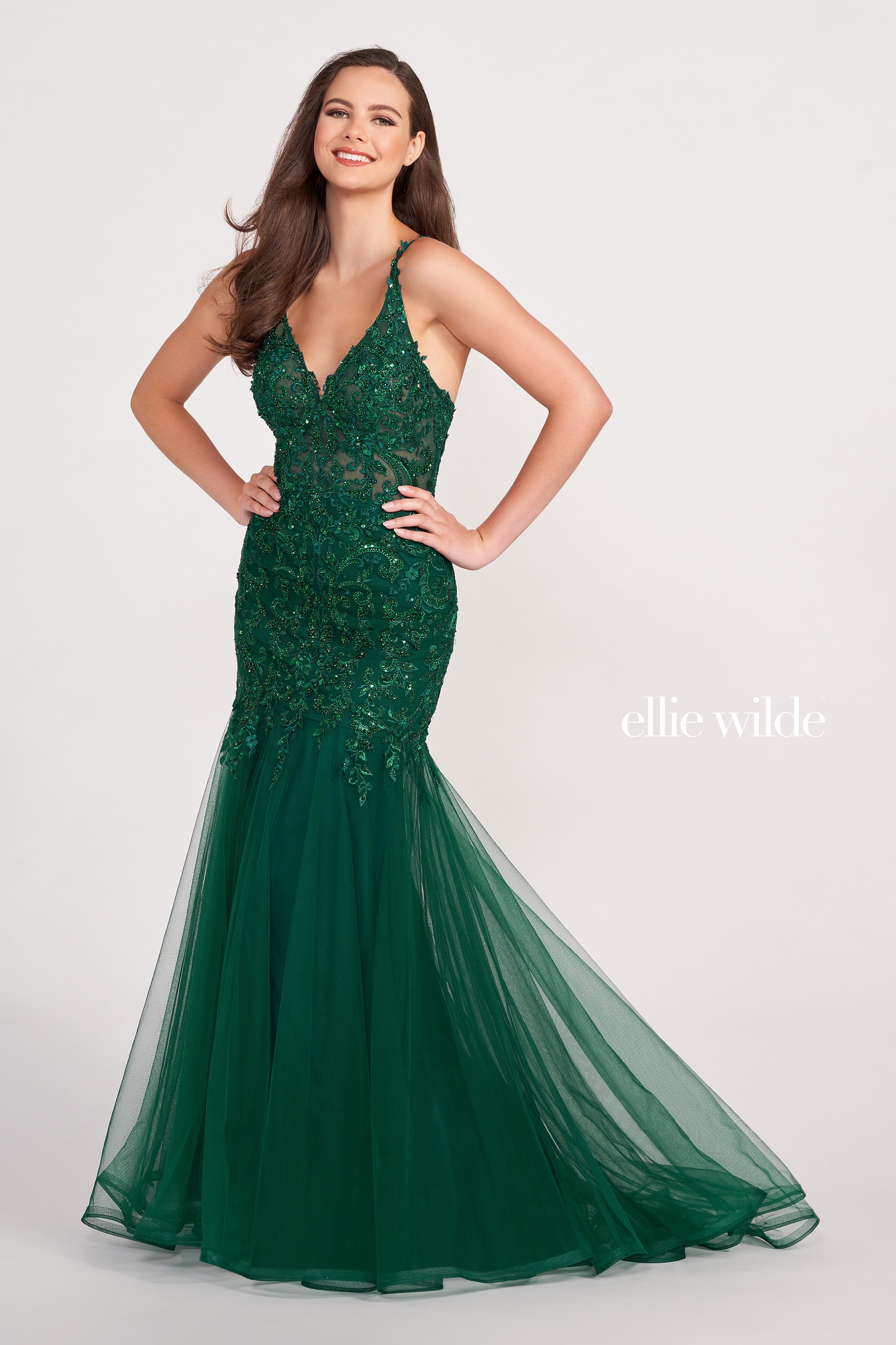 Ellie Wilde EW34099 Evening Dress - Elegant Mermaid Column Gown ...