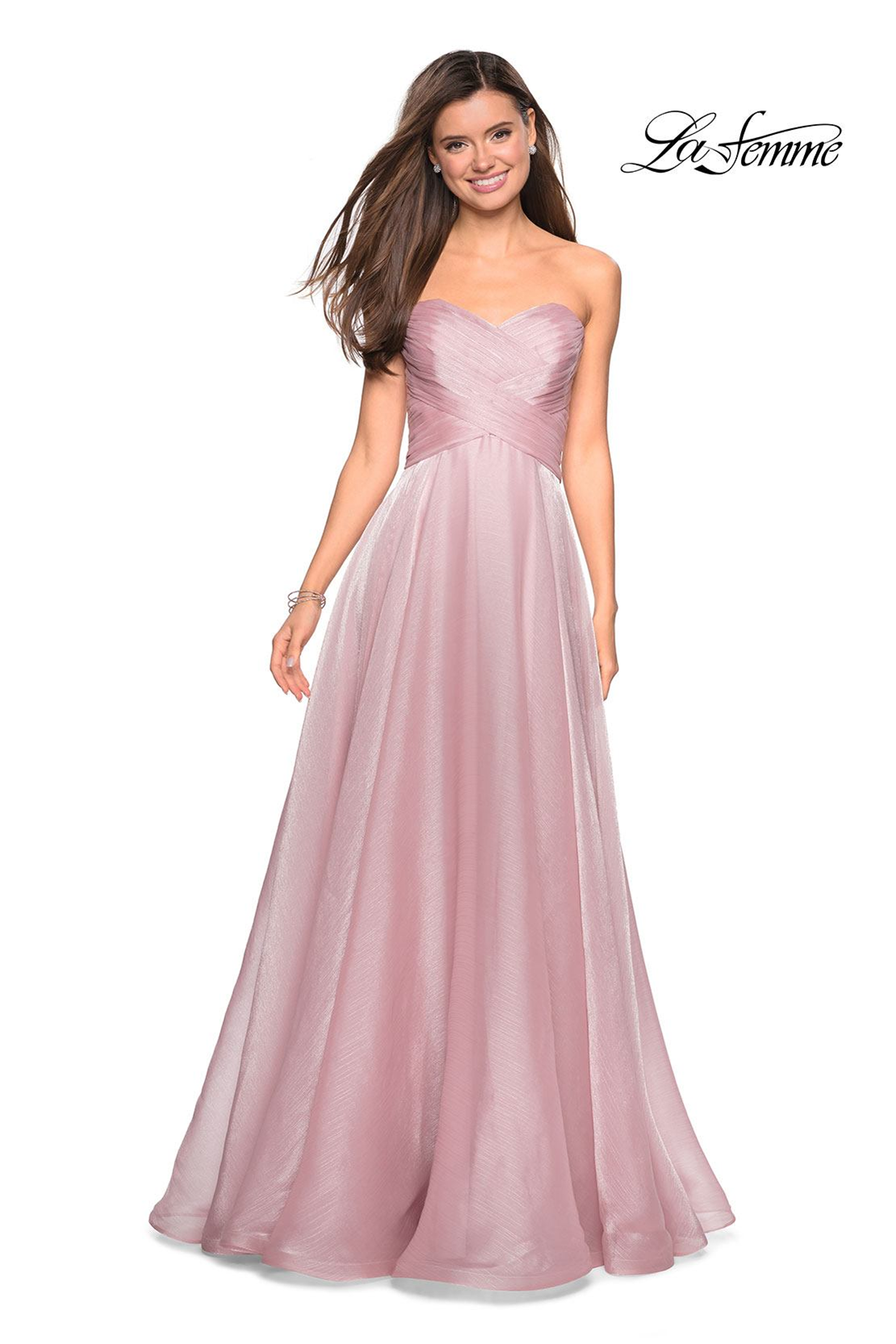 La Femme 27515 Sweetheart Broomlist A-Line Bress – Mydressline