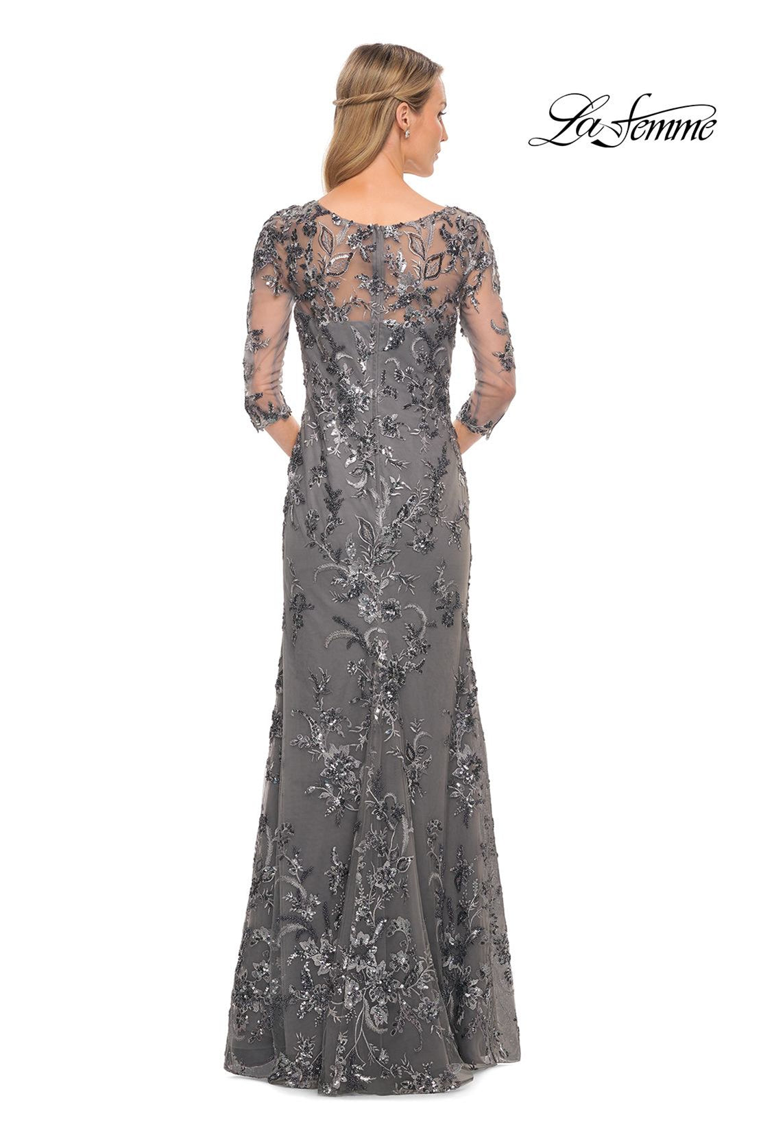 La Femme 29976 Lace Detail Evening Dress – Mydressline
