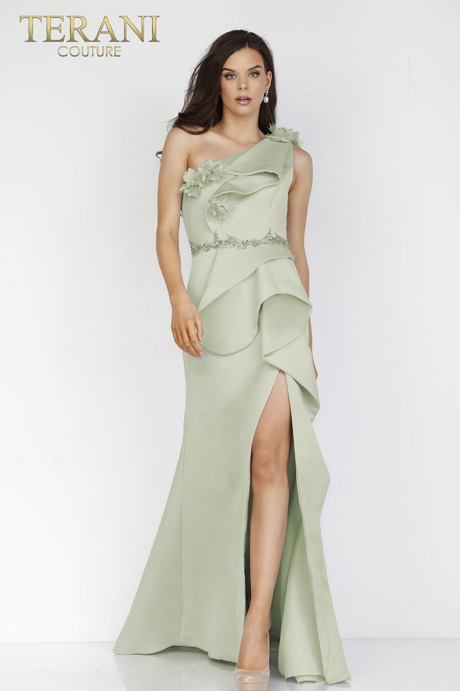 Stunning Terani Couture Satin Mermaid Evening Gown – Mydressline